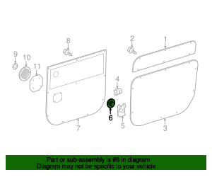 002-997-88-86 - Upper Trim Panel Plug 2014-2018 Mercedes-Benz ...