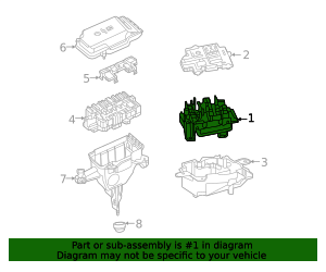167-540-43-28 - Fuse Box 2020-2024 Mercedes-Benz | AutoNationParts.com