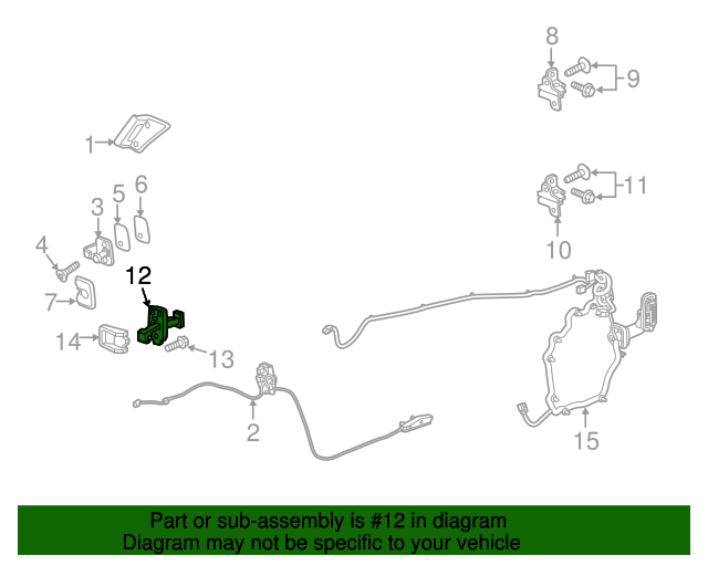 2014-2019 Chevrolet Corvette Front Door Check Assembly 84034327 GM ...