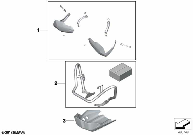 77322459287 - Set Of Hand Protectors 2016-2024 BMW-Motorrad | BMW ...