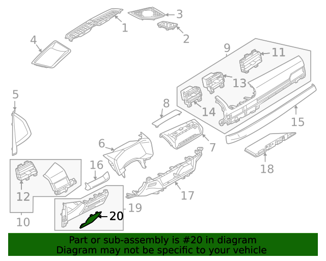 2022-2024 Mitsubishi Fuse Box Door 8002C979XA | Mitsubishi Parts ...