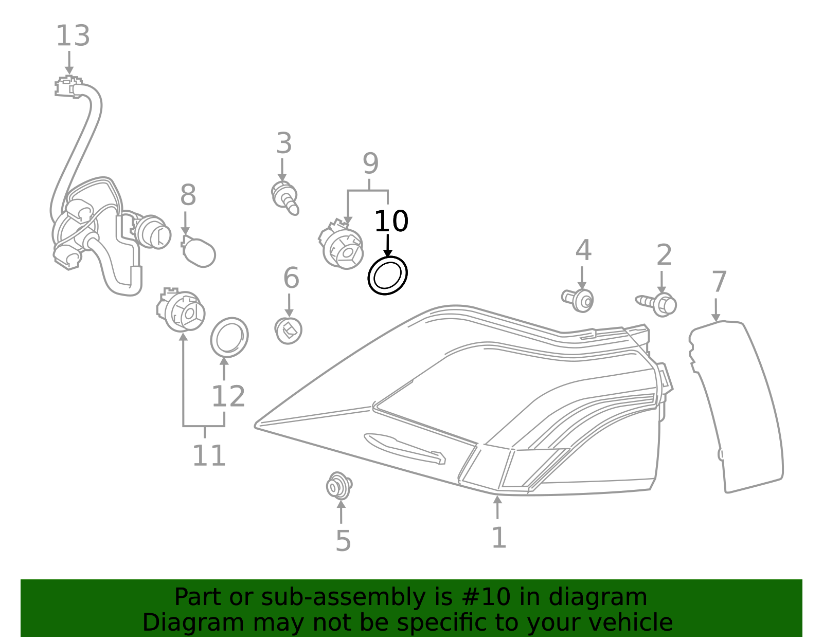 81538-42200 - High-Quality Tail Light Gasket for 2016-2024 Toyota ...