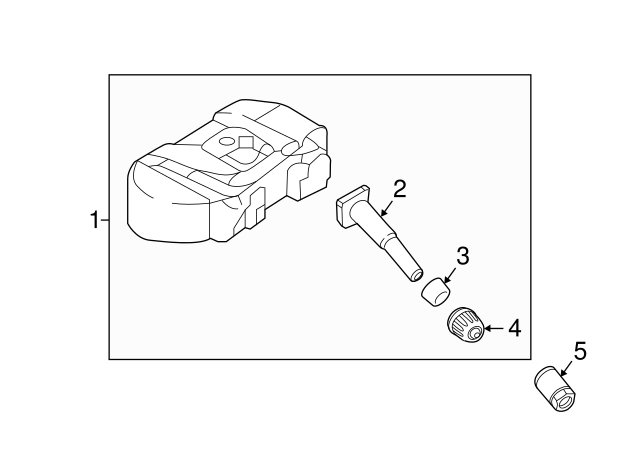 2017-2023 Hyundai Tire Pressure Monitoring System (TPMS) Sensor 52933 ...