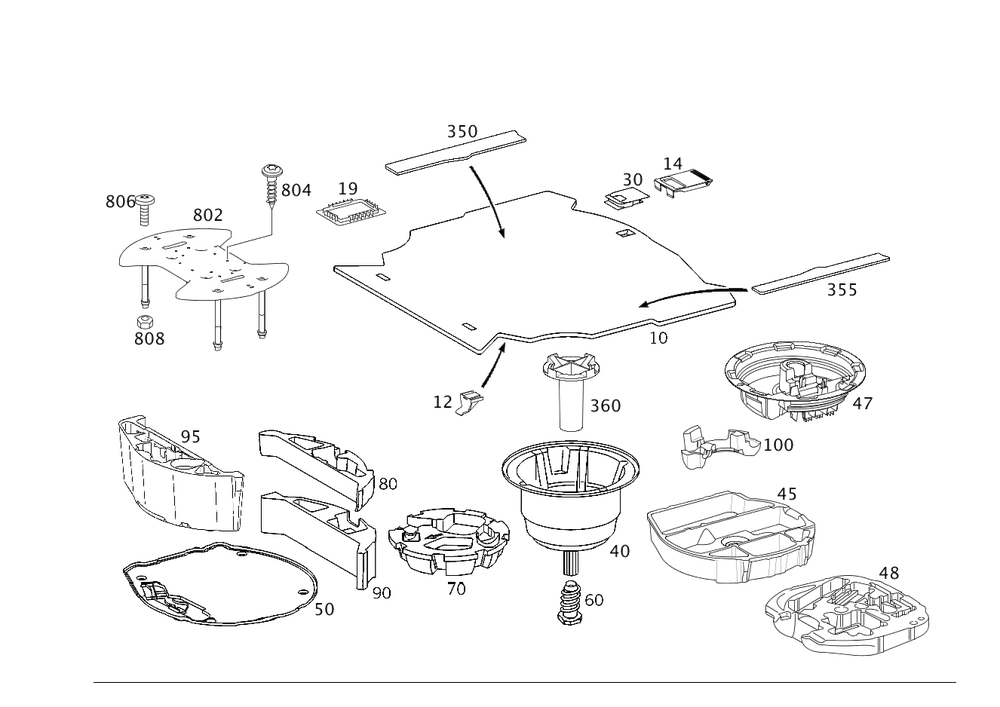 203-690-05-25-7C45 - Paneling Mercedes-Benz USA Parts