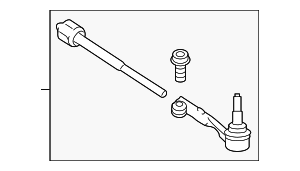 32106858735 - 2014-2019 BMW Tie Rod Assembly (32-10-6-858-735) | BMW of ...