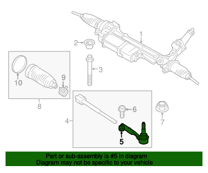 32-10-6-858-736 - Steering Tie Rod End 2014-2019 BMW | AutoNationParts.com