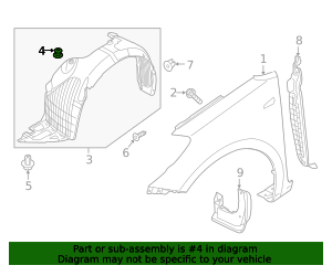 87767-2T000 - Rocker Panel Molding Rivet 2011-2018 Kia | Kia.Parts Store