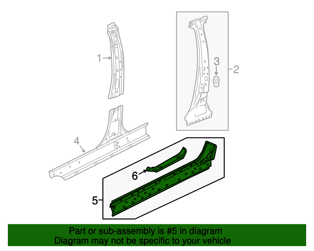 2016-2021 Chevrolet Spark Passenger Side Rocker Outer Panel ...