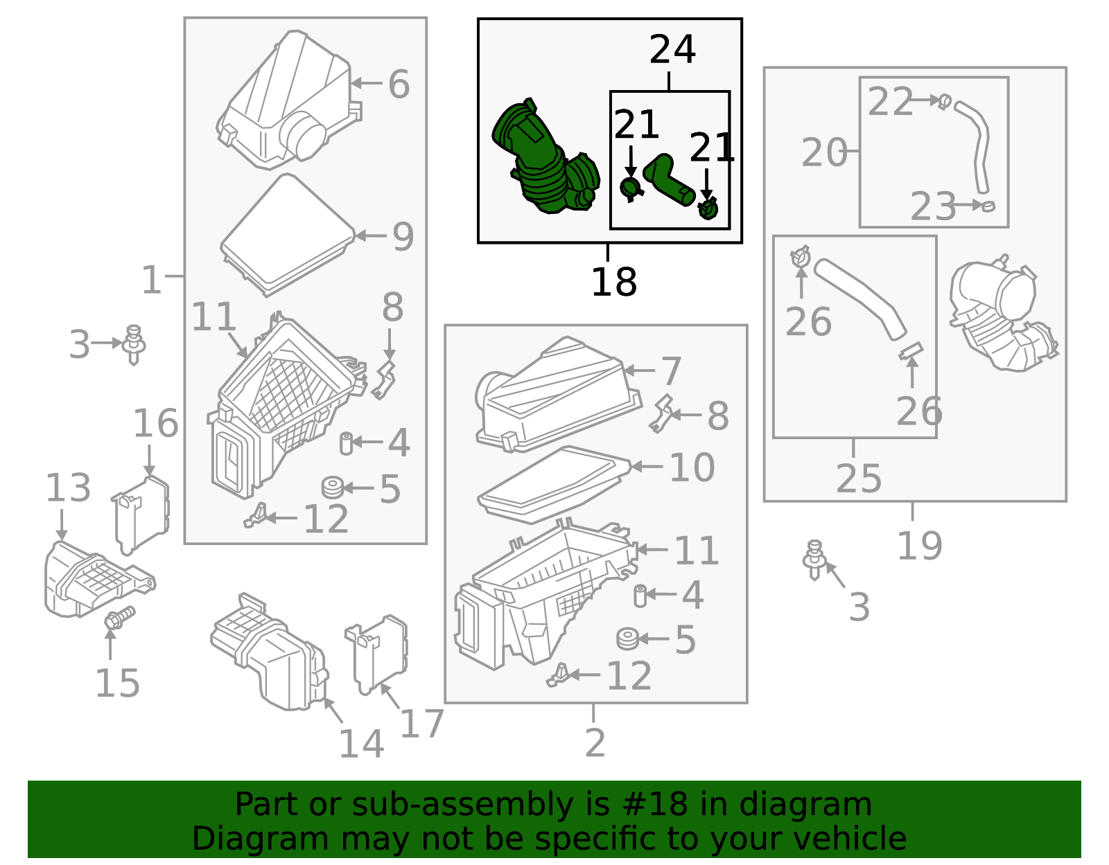 28140-J5350 - Hose Assembly Air Intake Right-hand | World OEM Parts Hyundai