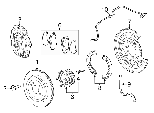Genuine OEM GM Part - Rear Driver Side Disc Brake Caliper Assembly 2016 ...