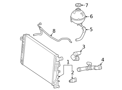 Radiator & Components for 2023 Mercedes-Benz Sprinter 1500 | MB Parts ...