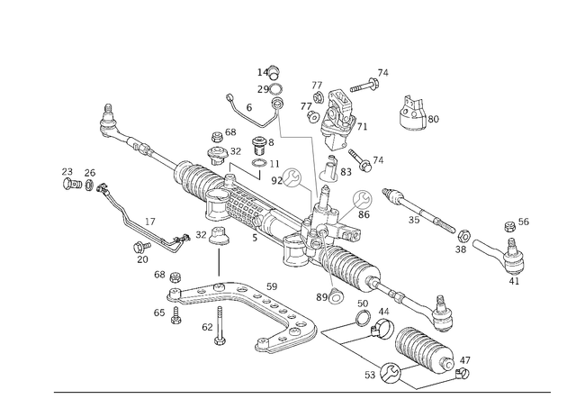 210-338-04-15 - Tie Rod 1994-2002 Mercedes-Benz | Mercedes-Benz USA Parts