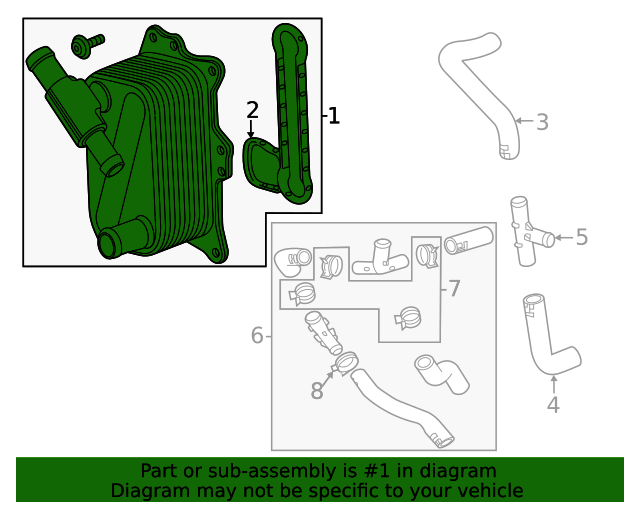 55509959 - Engine Oil Cooler Kit with Gasket 2020-2023 GM | Chevrolet ...