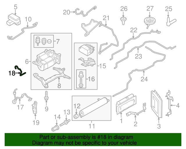 2011-2018 Porsche Cayenne Vent Tube 958-358-171-00 | Porsche Marin