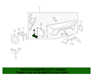 463-881-02-14 - Headlight Bracket 2002-2005 Mercedes-Benz ...