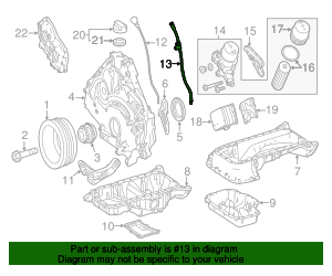 278-010-89-03 - Oil Dipstick Tube Mercedes-Benz USA Parts