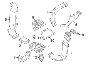2014-2016 Porsche Panamera Dashboard Air Vent Seal 970-572-859-00 ...
