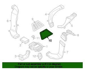 2014-2016 Porsche Panamera Dashboard Air Vent Seal 970-572-859-00 ...