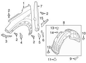 2016-2020 Hyundai Tucson Upper Support 86551-D3000 | hyundaiparts