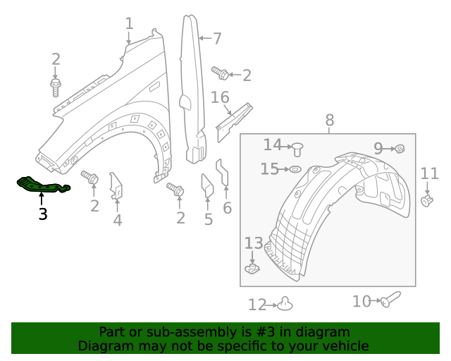 2016-2021 Hyundai Tucson Upper Support 86552-D3000 | OEM Parts Online