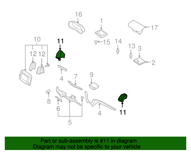 97480-2B000-WK - Dashboard Air Vent 2007-2009 Hyundai Santa Fe ...