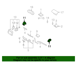97480-2B000-WK - Dashboard Air Vent 2007-2009 Hyundai Santa Fe ...