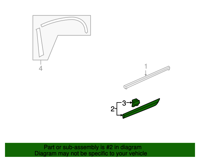 75323-SNA-A01ZP - Door Molding 2006-2010 Honda Civic | Honda Parts Online