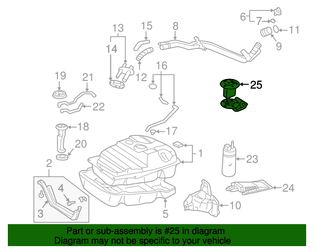1998-2007 Lexus LX470 Fuel Gauge Sending Unit 83320-60340 | OEM Parts ...