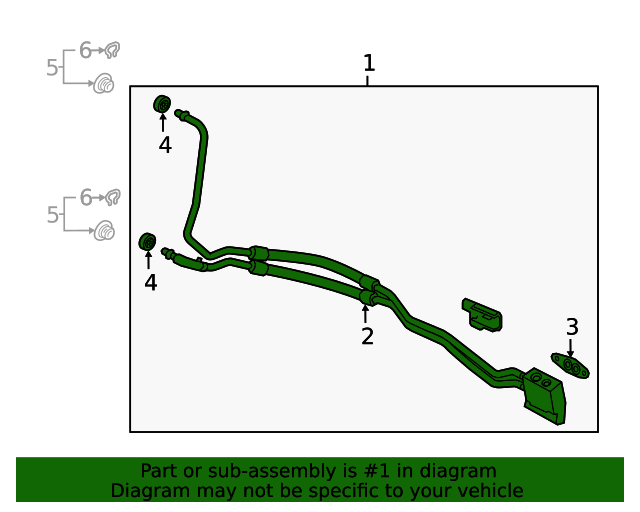 2019-2021 GM Hose & Tube Assembly 84975141 GM | GMPartsDirect.com