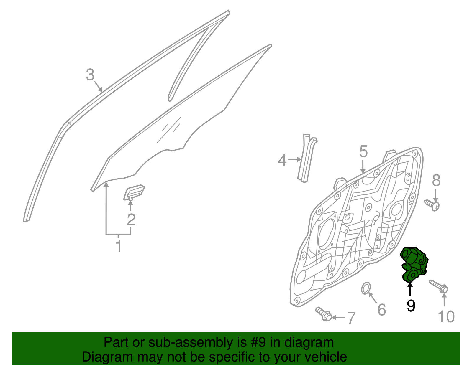 Genuine Window Motor for 2018-2020 Hyundai Elantra GT | Part# 82450 ...