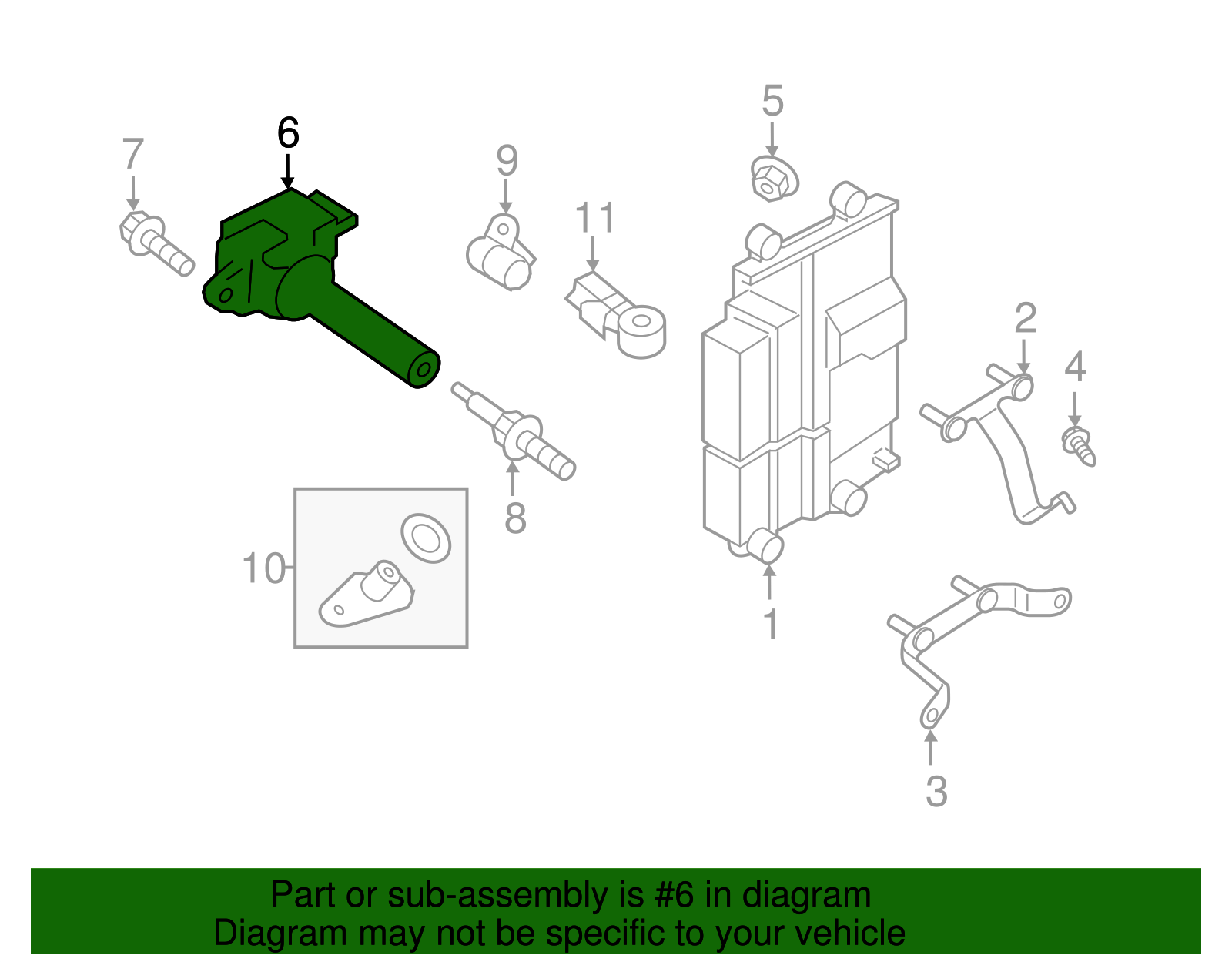 2015-2023 Subaru Ignition Coil 22433AA741 | OEM Parts Online