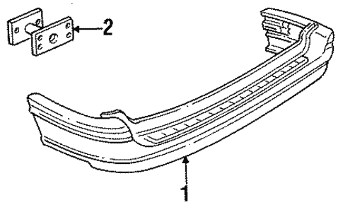 Bumper & Components - Rear for 1995 Ford Taurus | Ford Parts Catalog
