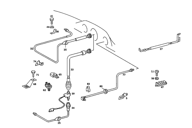 004-542-05-17 - Rotational Speed Sensor 1973-1980 Mercedes-Benz ...