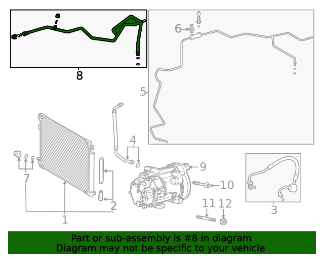 2023-2024 Toyota Highlander Suction Pipe 88710-0E450 | Toyota Parts Center