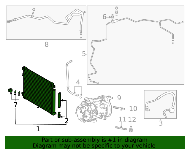 884A0-48010 - Condenser Assembly - 2020-2021 Toyota Highlander | OEM ...