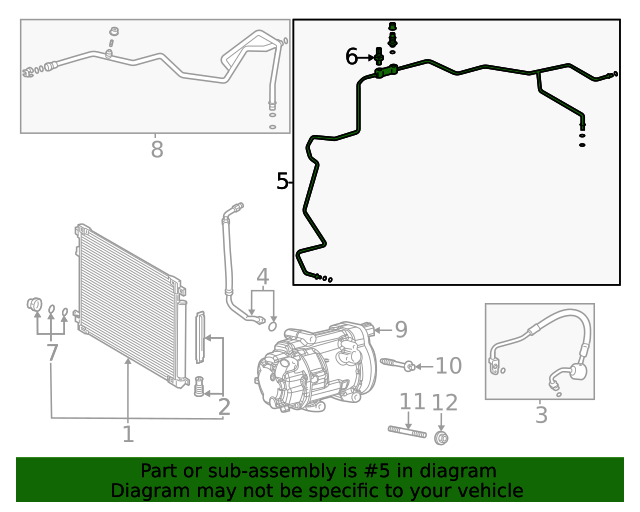 OEM 2020-2022 Toyota Highlander Liquid Line Part # 88710-0E610 | Modern ...