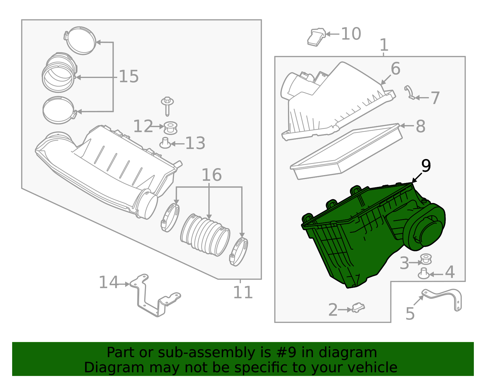 16528-9BT1A - 2020-2025 Nissan Frontier - Air Cleaner Body | Anicra ...