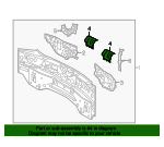 2018-2022 Toyota C-HR Side Bracket 52146-10060 | OEM Parts Online