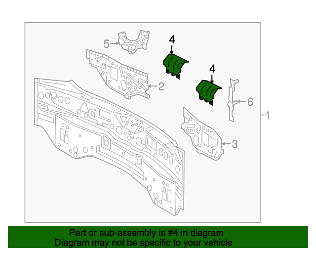 52145-10060 - Bumper Cover Bracket 2018-2022 Toyota C-HR ...