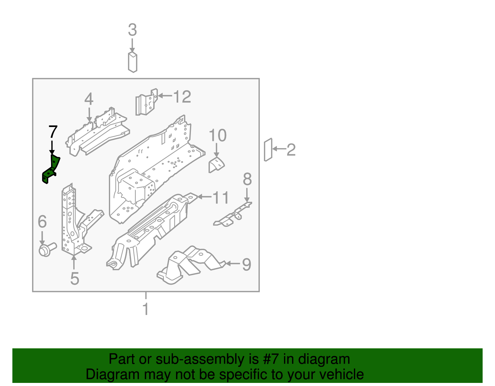 2016-2024 Nissan TITAN XD Upper Support F2513-EZ0MA | Team Nissan Inc.