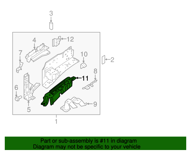 2016-2024 Nissan TITAN XD Bracket F4861-EZ3MA | My Nissan Part