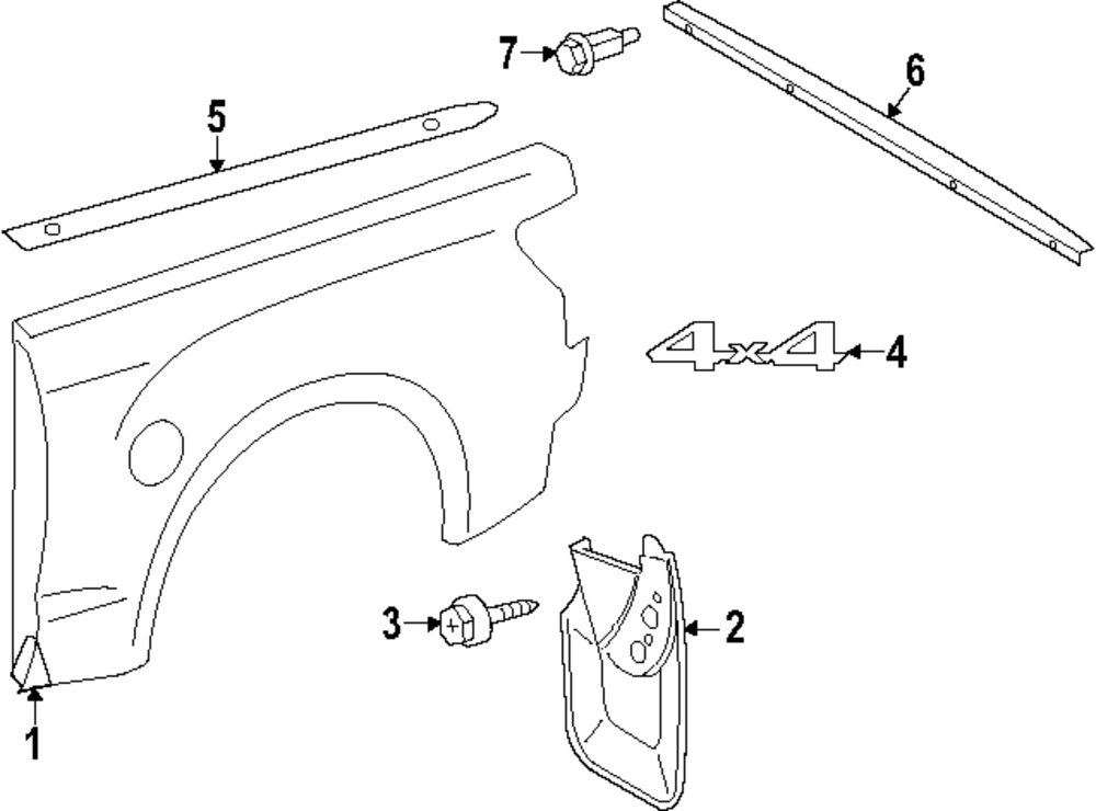 2024 Toyota Tacoma Stone Deflector 76922-AK010 | Toyota Parts Center