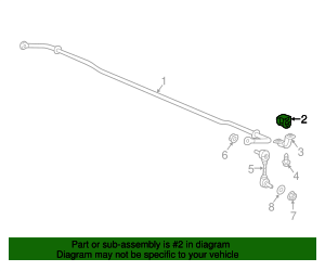 52306-TLA-A52 - Stabilizer Bar Bushing 2017-2023 Honda CR-V | Honda ...