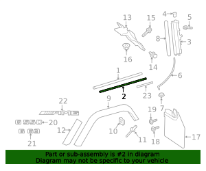 463-698-85-01 - Wheel Arch Molding 2019-2023 Mercedes-Benz G 550 ...