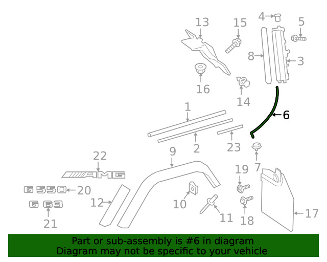 2019-2024 Mercedes-Benz Sunroof Drain Hose 463-866-04-00 | AutoNation Parts