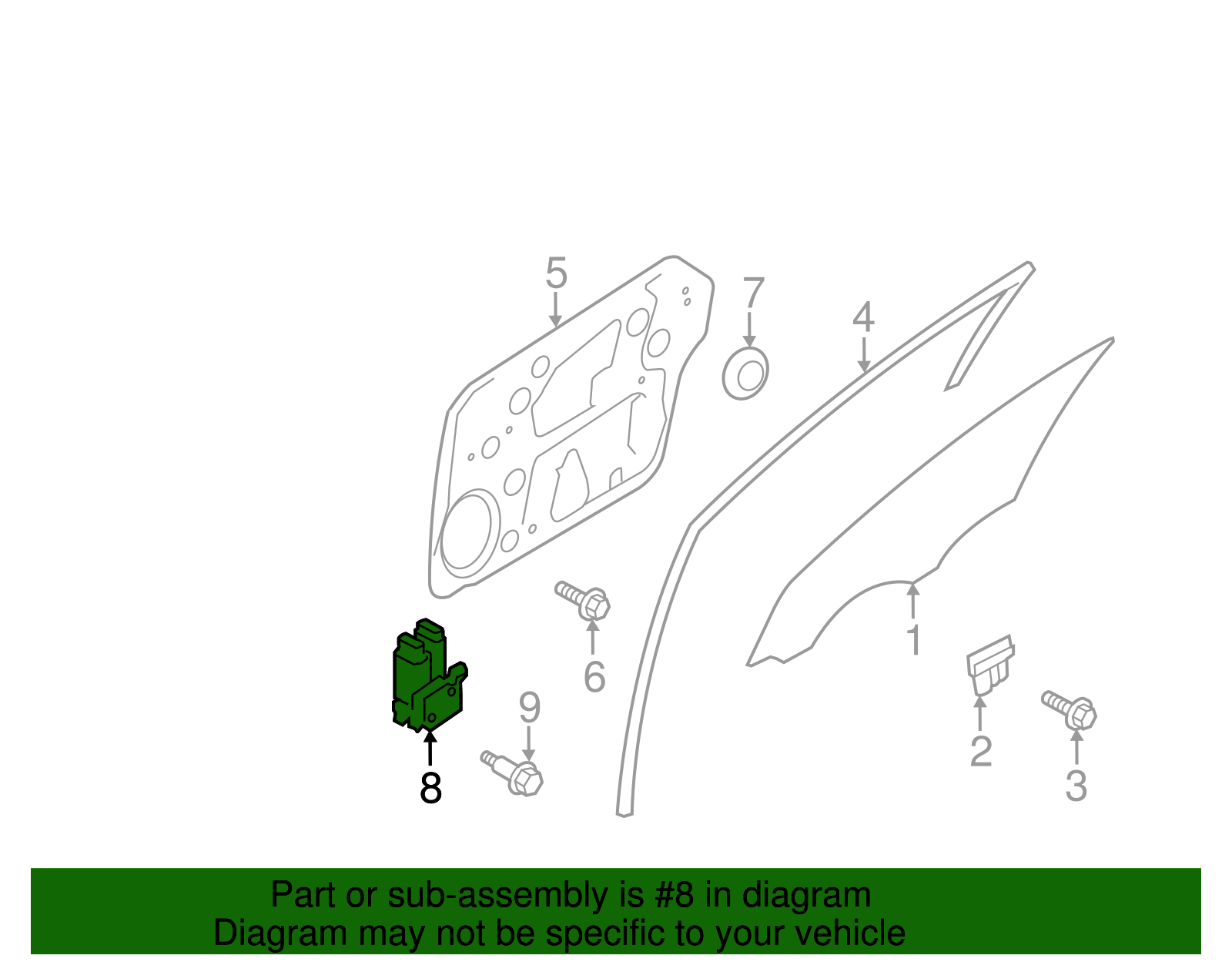 2011-2016 Kia Optima Window Motor 82450-2T010 | Kia Parts Online