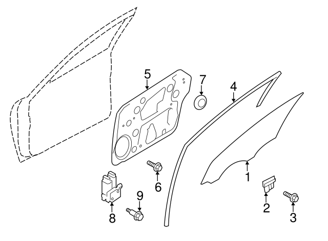 2016-2017 Kia Optima Window Regulator 82481-D4020 | OEM Parts Online