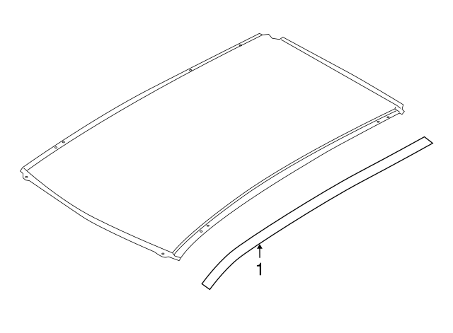 73852-JM000 - Roof Molding 2008-2015 Nissan | AutoNationParts.com