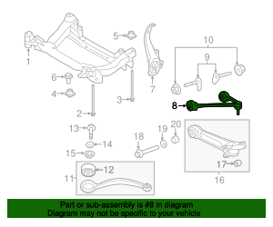 2007-2024 Jaguar Upper Control Arm C2P25603 | JaguarParts.com
