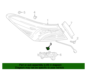 90189-06242 - Tail Lamp Assembly Grommet 2016-2022 Toyota | Longo ...